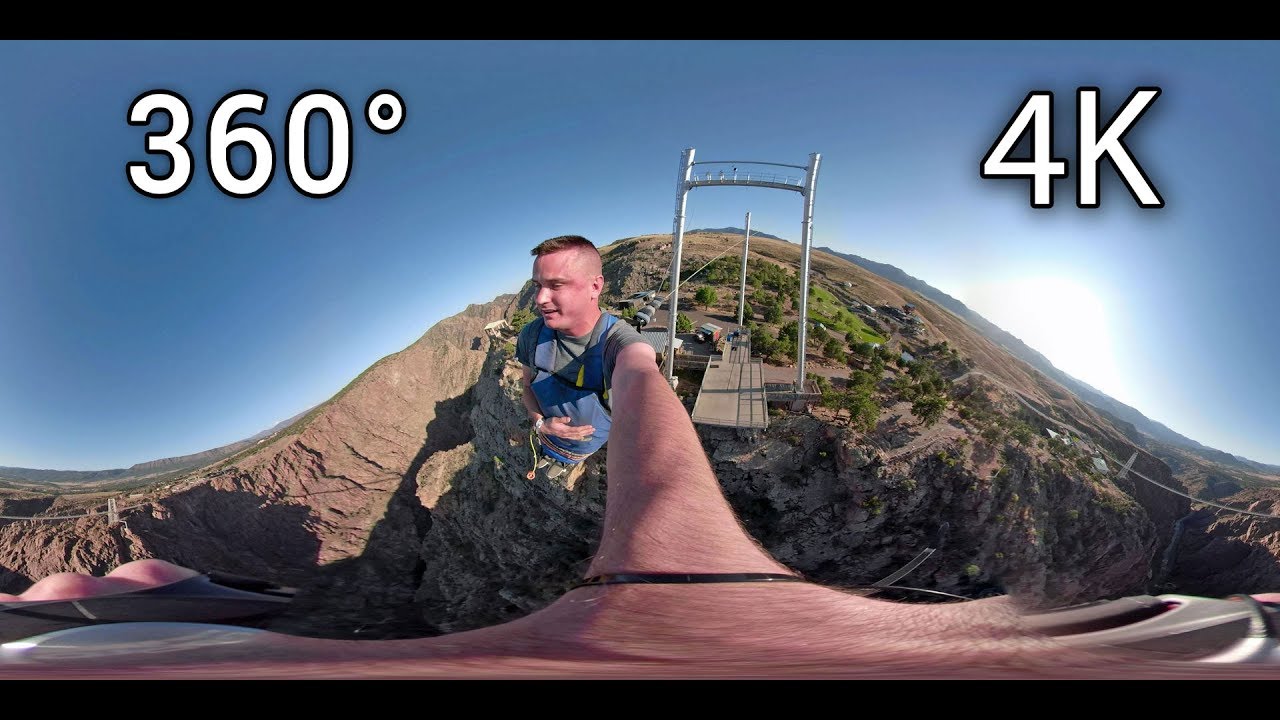Royal Rush Skycoaster 360° on-ride 4K POV Royal Gorge Bride ...