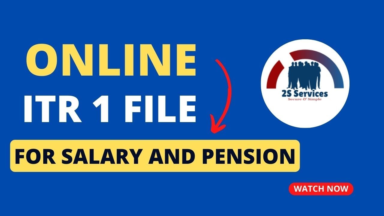 How To File ITR 1 For Salary and Pension | #itr1filing - YouTube