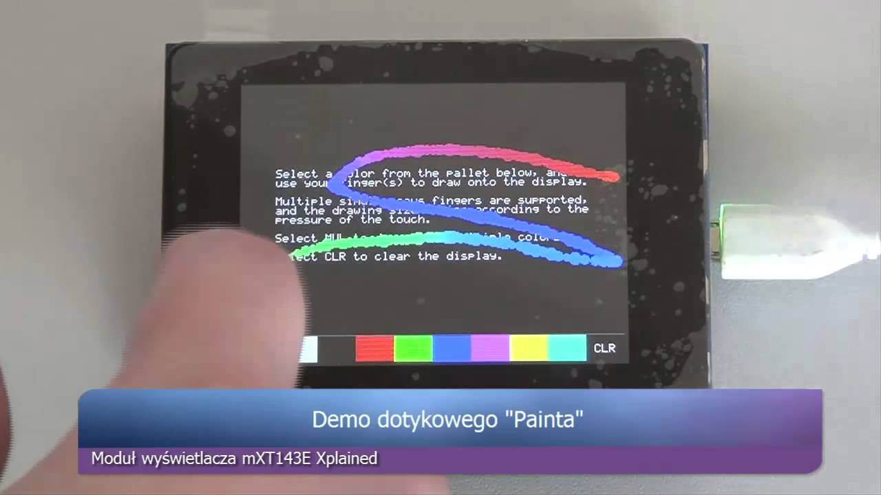 Obsługa paneli dotykowych multitouch na przykładzie modułu Atmel Xplain ...