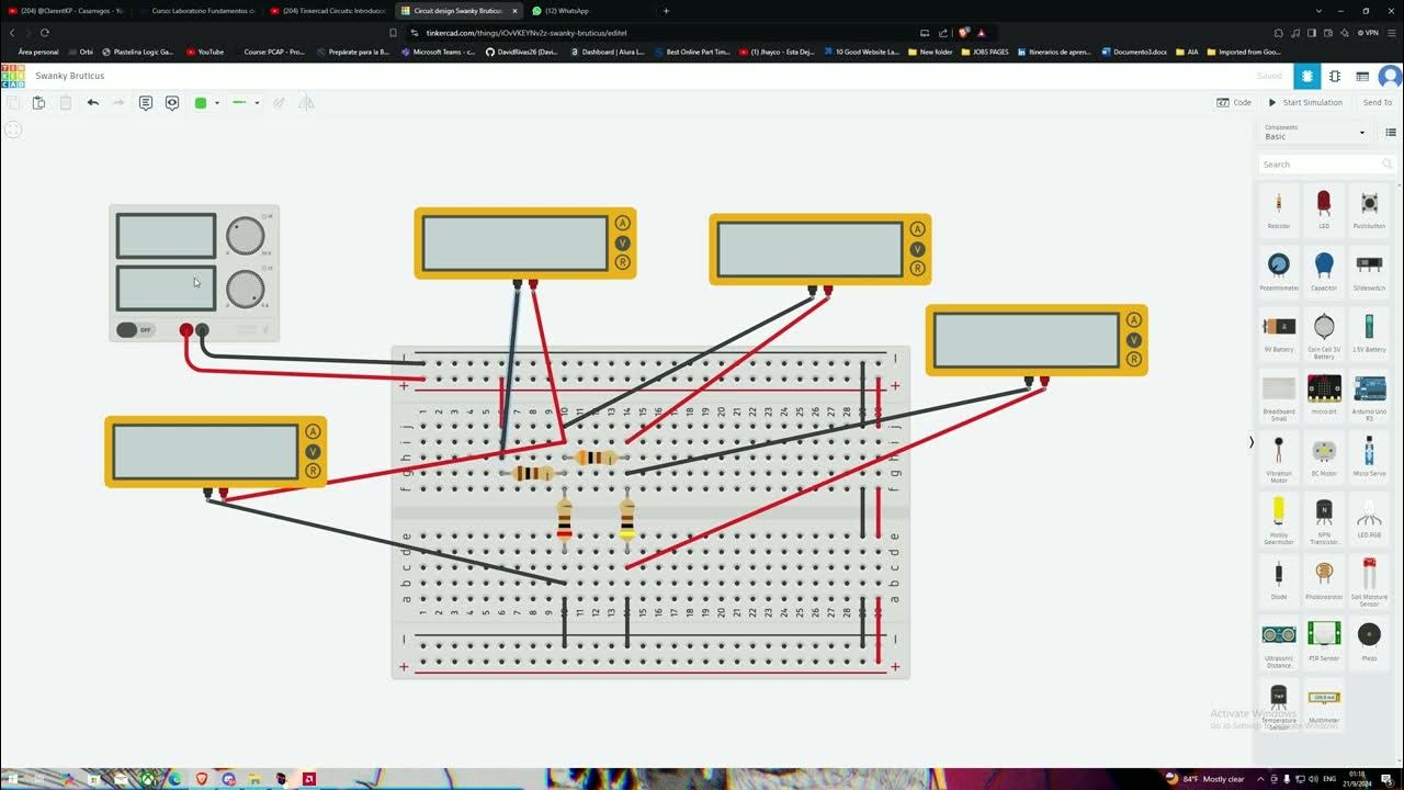 Tarea de uso de LiveWire y Tinkercad / Alexander Gonzalez (2021-0827) - YouTube