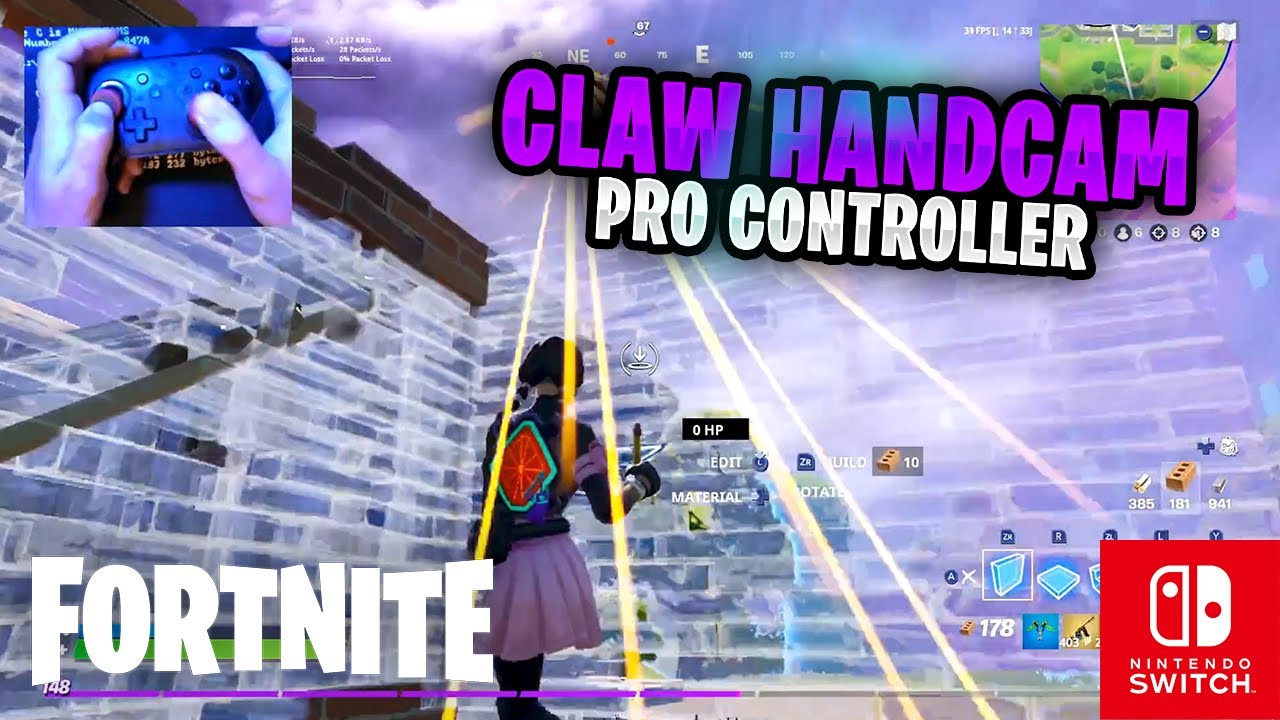 CLAW HANDCAM - Fortnite on the Nintendo Switch Pro Controller #114 ...