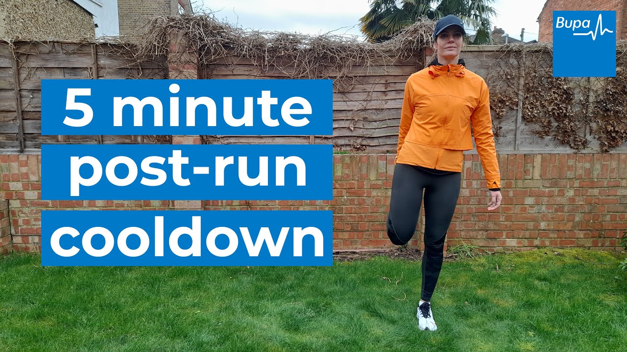 5 minute post-run cool down | Bupa Health - YouTube