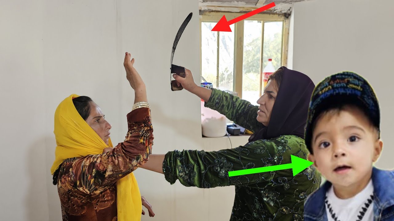 Ali went to the city and threw away the silk of Ali's second wife by Razia and her children😲#tir ...