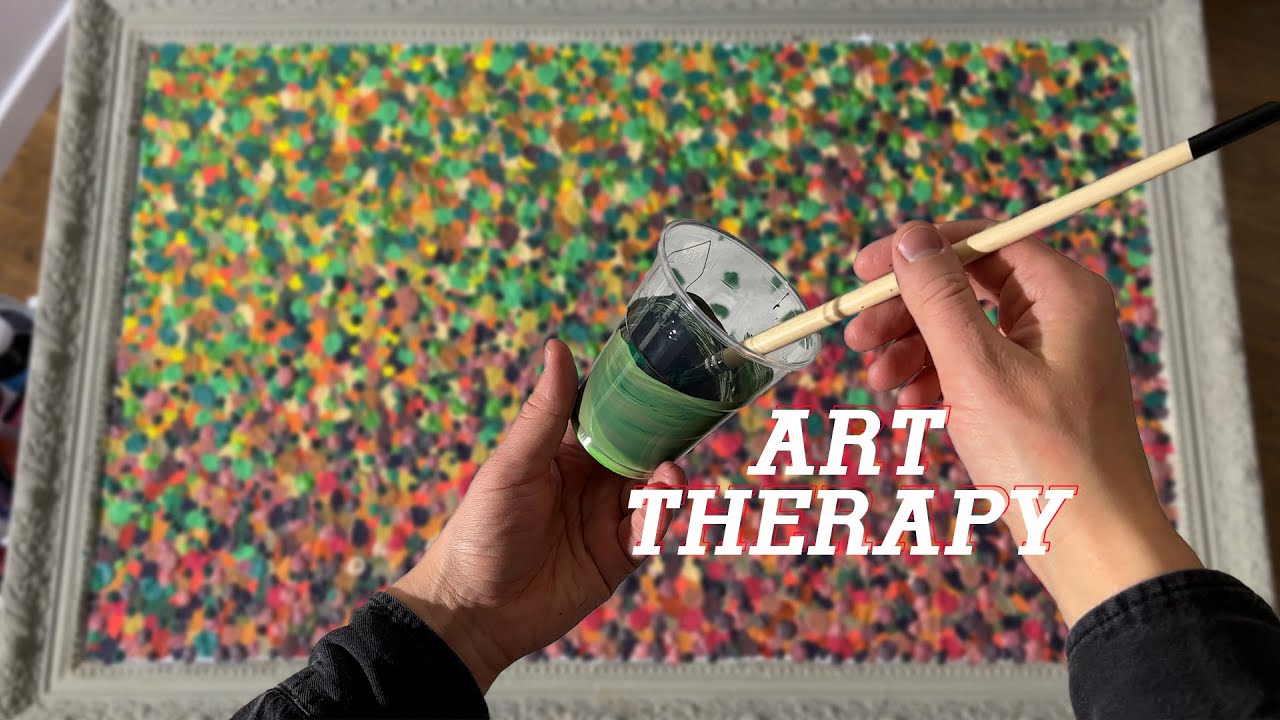 Abstract colorful art | Art therapy EP2 - YouTube
