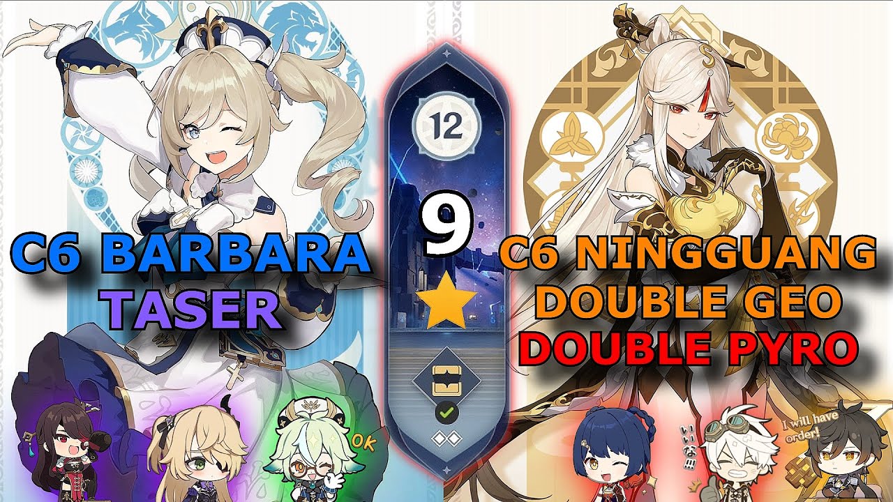 C6 Barbara Taser and C6 Ningguang Double Geo/Pyro [Spiral Abyss 3.2 ...