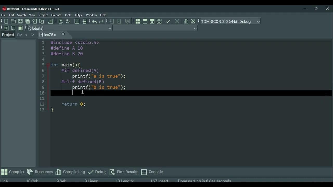 C language Course Urdu/Hindi Lecture 75(CONDITIONAL-PREPROCESS) - YouTube