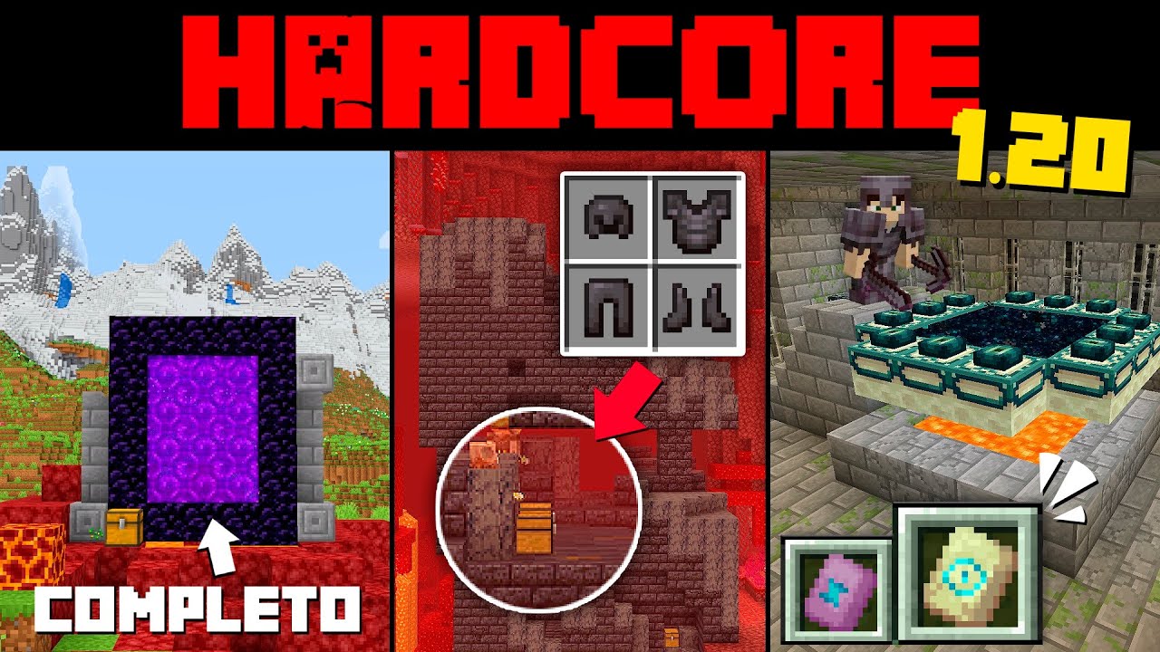 ZERANDO FULL NETHERITE em APENAS 1 DIA - Minecraft Hardcore - YouTube