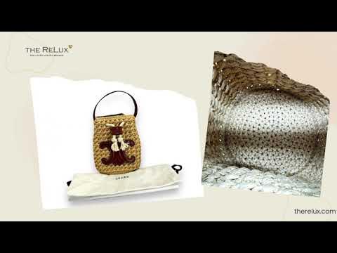 Celine Teen Drawstring Raffia Bucket Bag | The Relux - YouTube