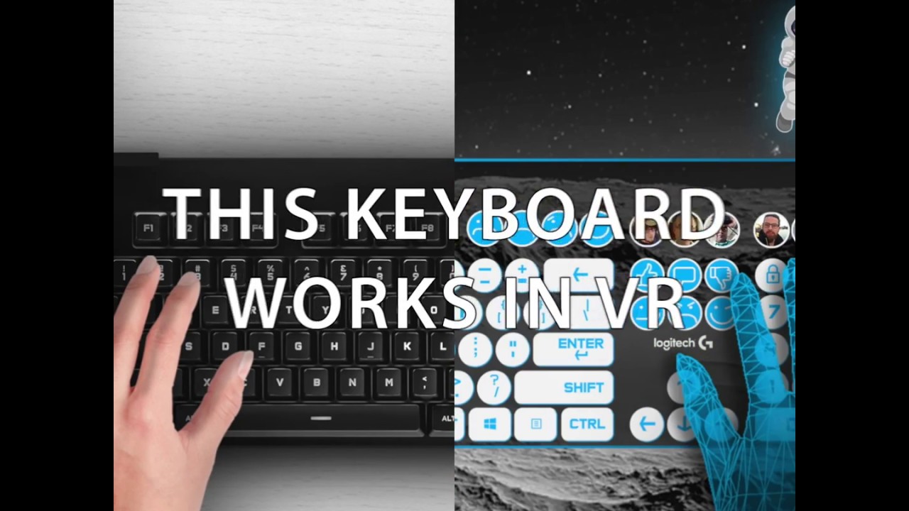 Logitech VR Keyboard - YouTube