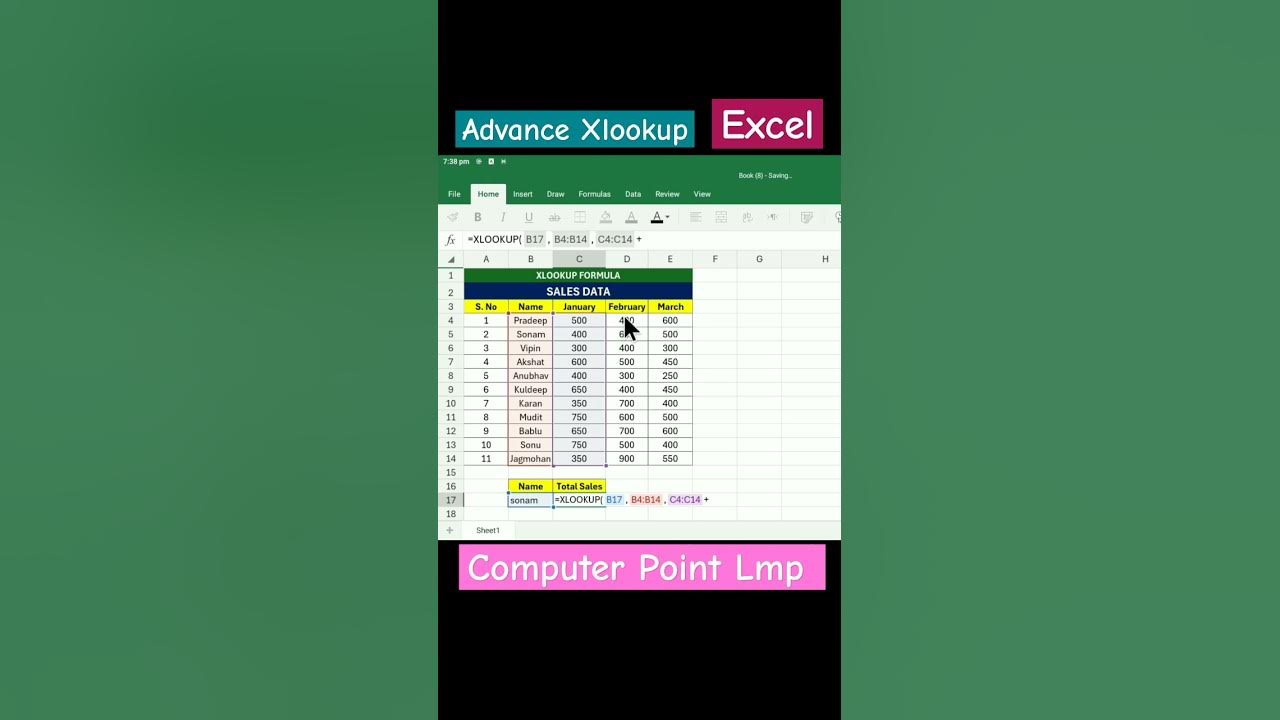 Advanced XLOOKUP Formula in Excel #excel #exceltips #exceltutorial #shorts #msexcel # ...