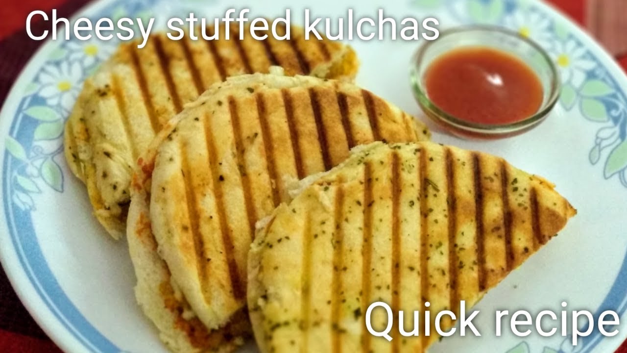 Cheesy stuffed kulchas | quick and tasty recipe | easy lockdown recipes ...