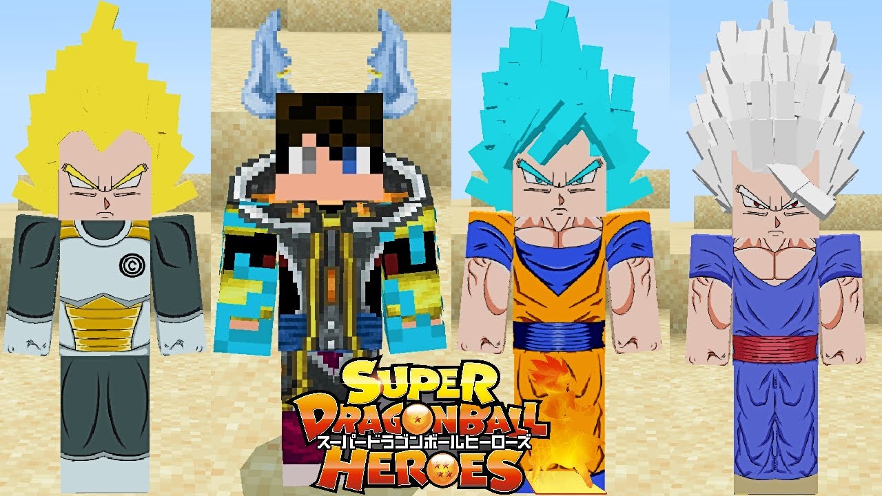 DRAGON BALL SUPER HEROES Addon || Mod de Dragon Ball para Minecraft PE ...