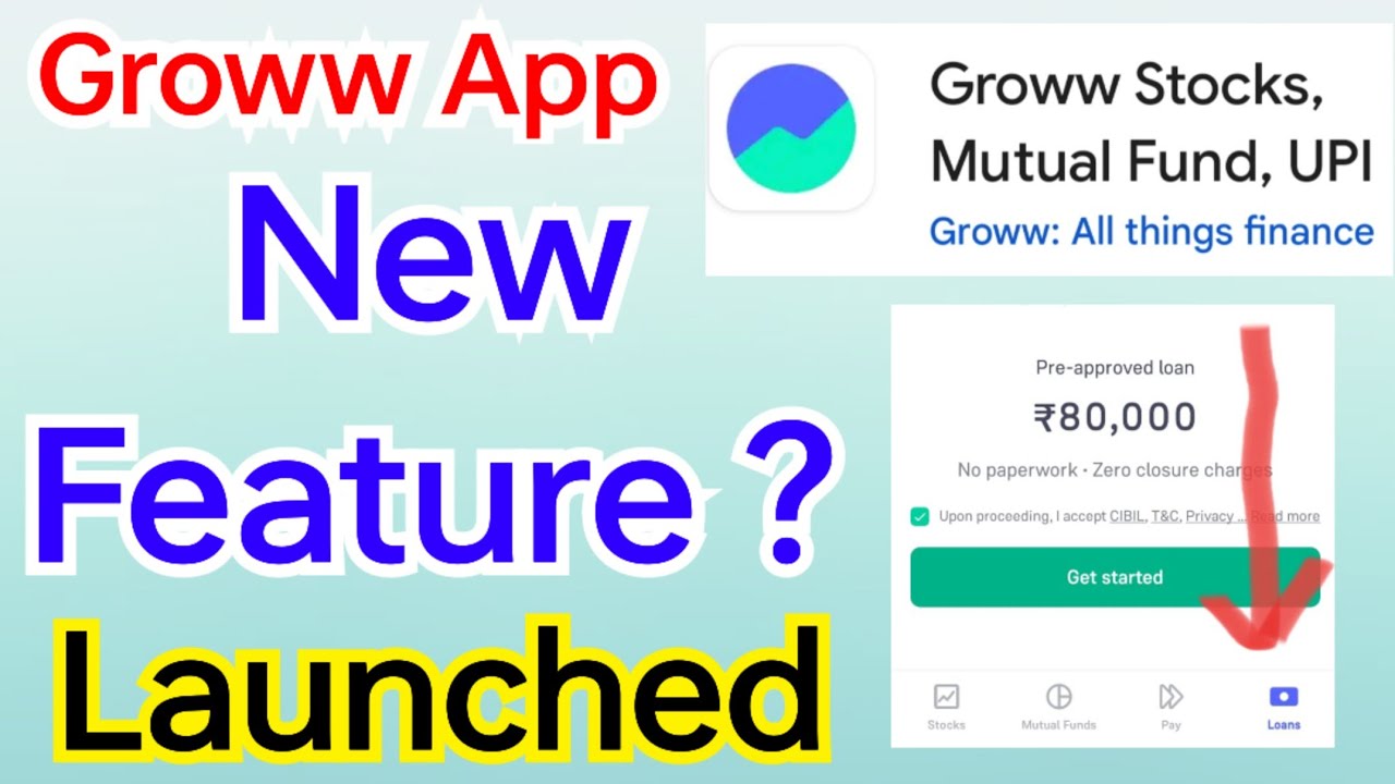 Groww App New Feature Launched ? | Groww App Loan Option Update | Groww ...