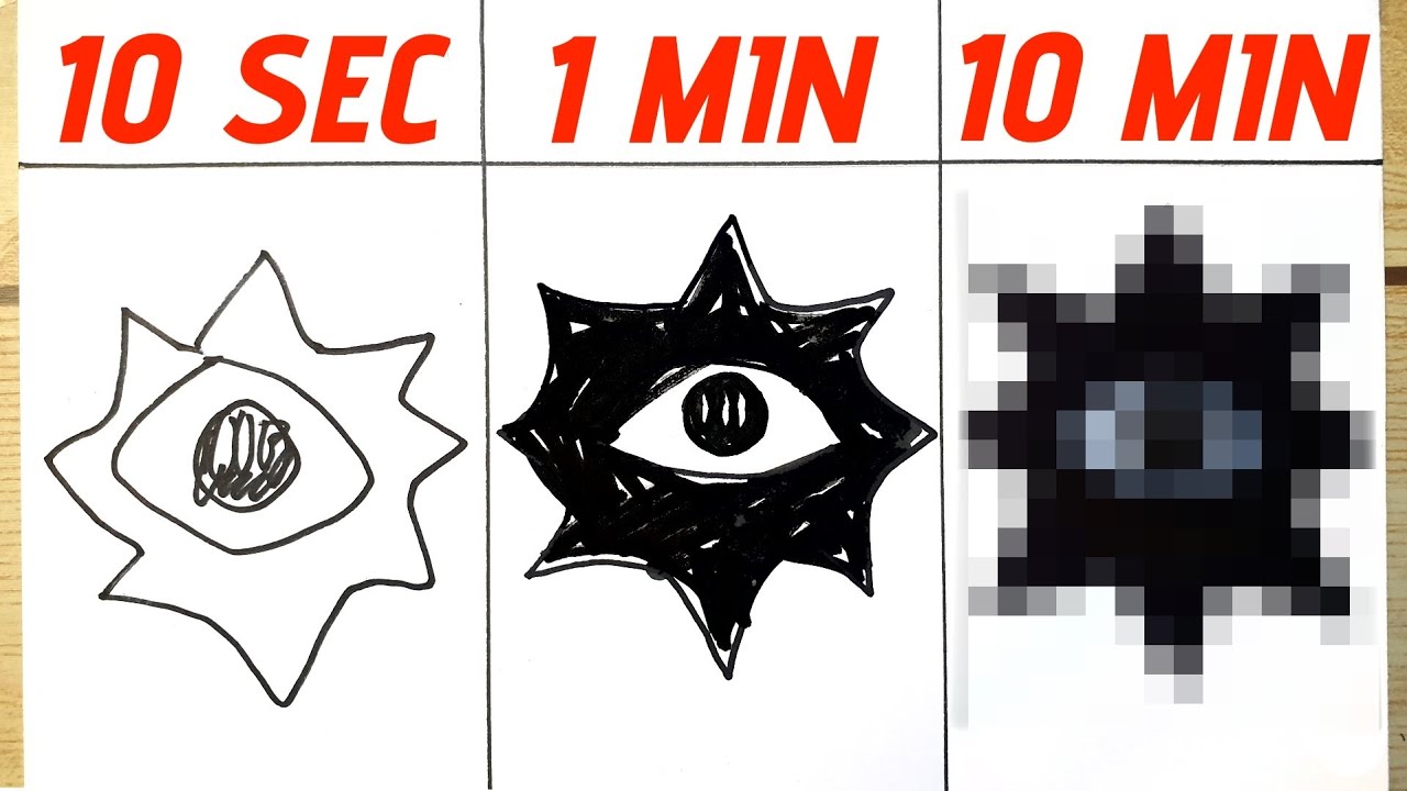 Drawing SPRUNKI Mr. Sun Phase 3 in 10 Sec, 1 Min & 10 Min - INCREDIBOX ...