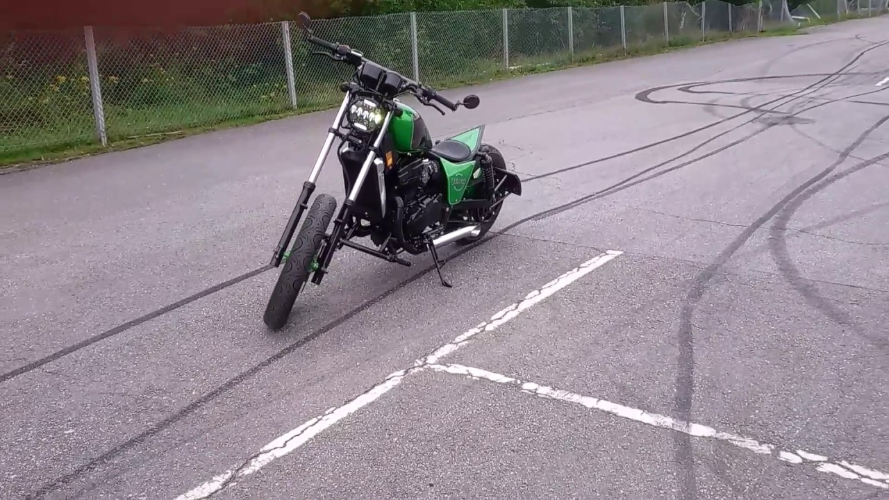 Kawasaki EN500 - Millhill Performance Bobber No1 - YouTube
