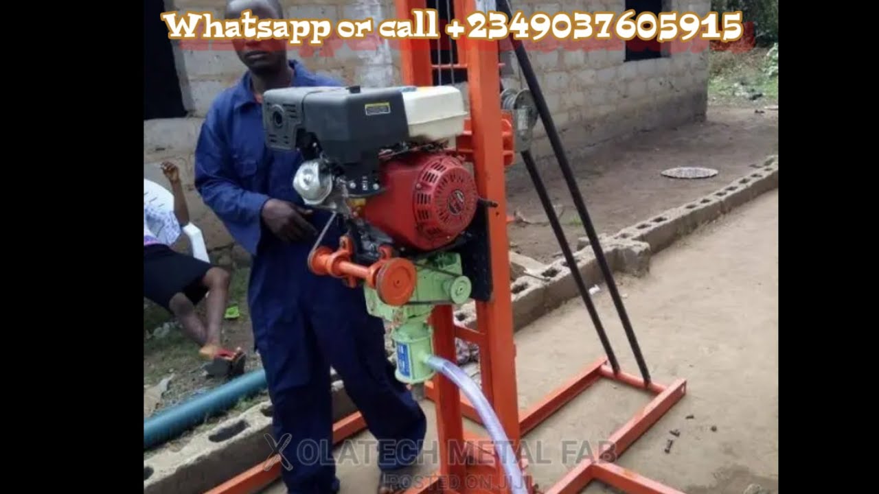 How to build Borehole Drilling machine in Nigeria. Dig borehole using ...