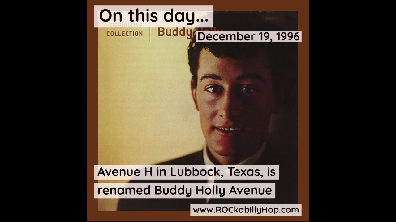 December 19, 1996 – Buddy Holly - YouTube