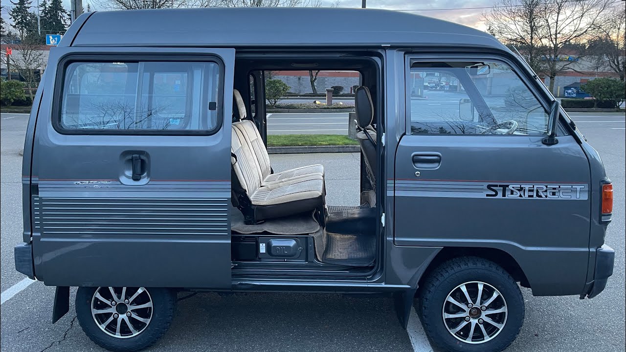 1987 Honda Acty Street minivan Honda matic AT 4WD - YouTube