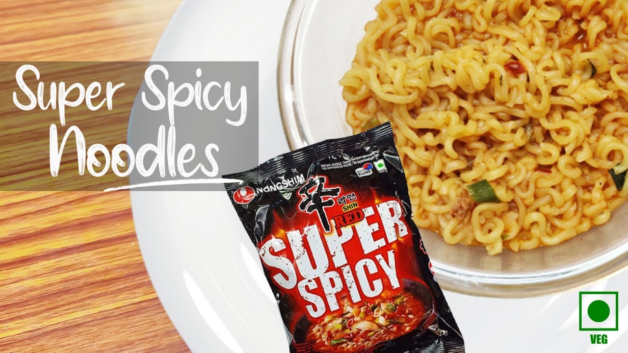 Nongshim Shin Red Super Spicy Ramen Noodles | KOREAN Recipe for ...