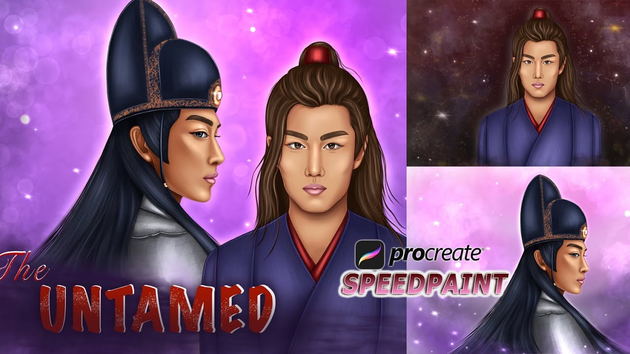 The Untamed drawing. Portrait in Procreate (SPEEDPAINT) - YouTube
