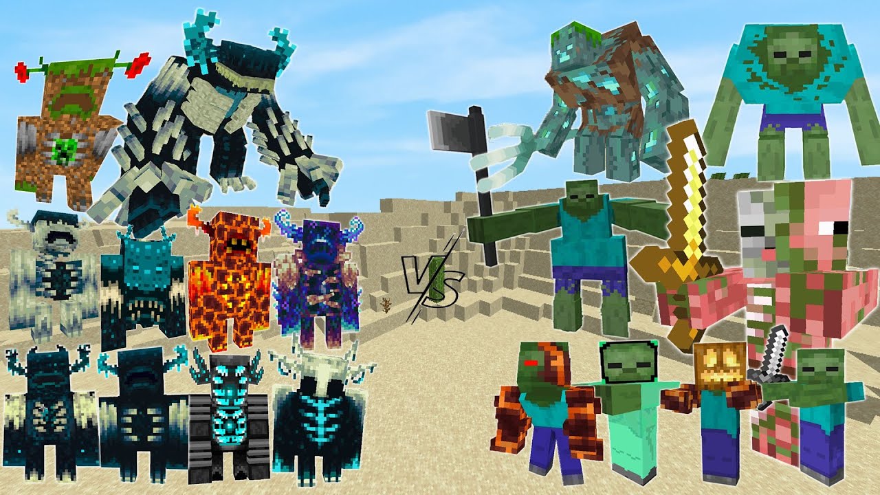 All Wardens vs All Zombies | Mutant & Titan Zombie vs Warden ...
