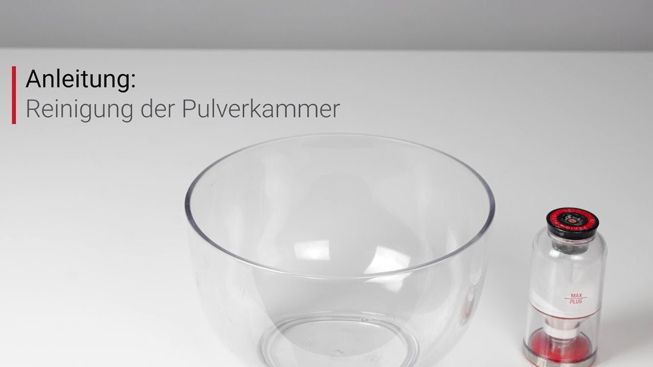 Anleitung zur Reinigung der Pulverkammer - YouTube