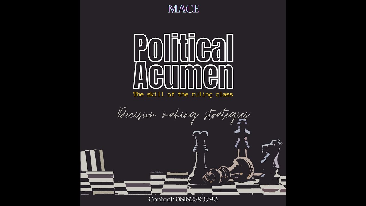 POLITICAL ACUMEN: THE SKILL OF THE RULING CLASS - YouTube