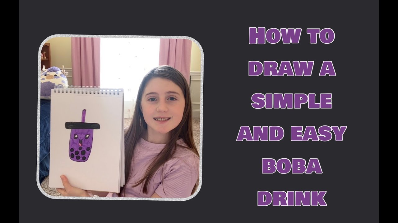 How to Draw a Simple and Easy Boba #drawing #ooly #elise #createmore ...