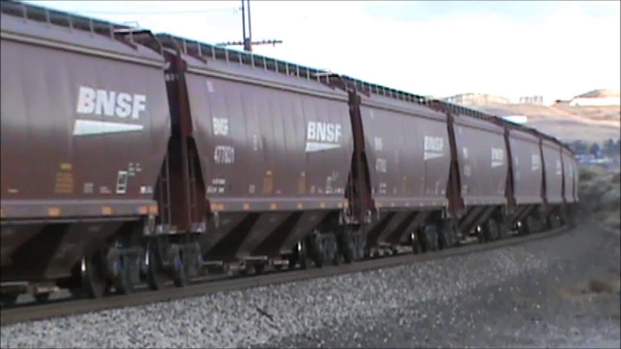 BNSF Grain Train - YouTube