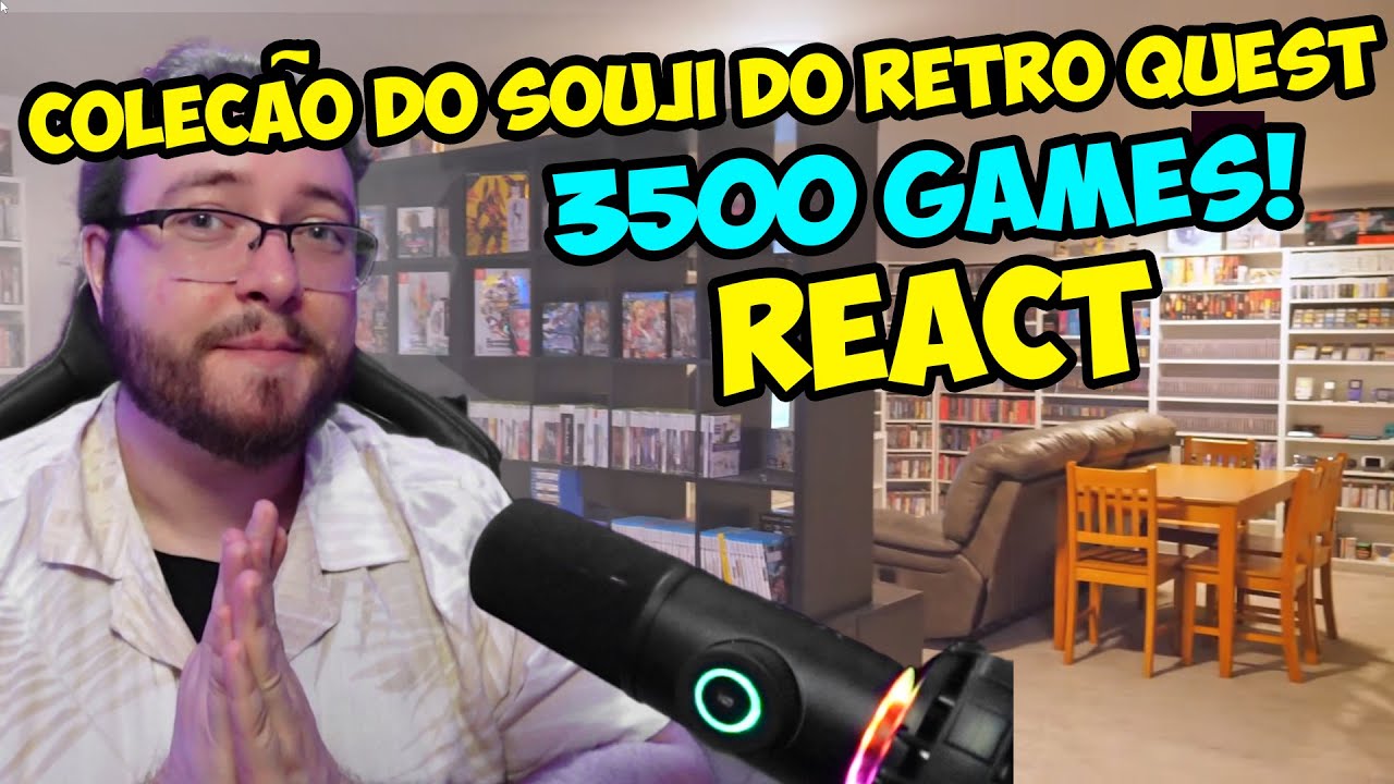 REACT da coleção de 3500 JOGOS do SOUJI do RETRO QUEST! - YouTube