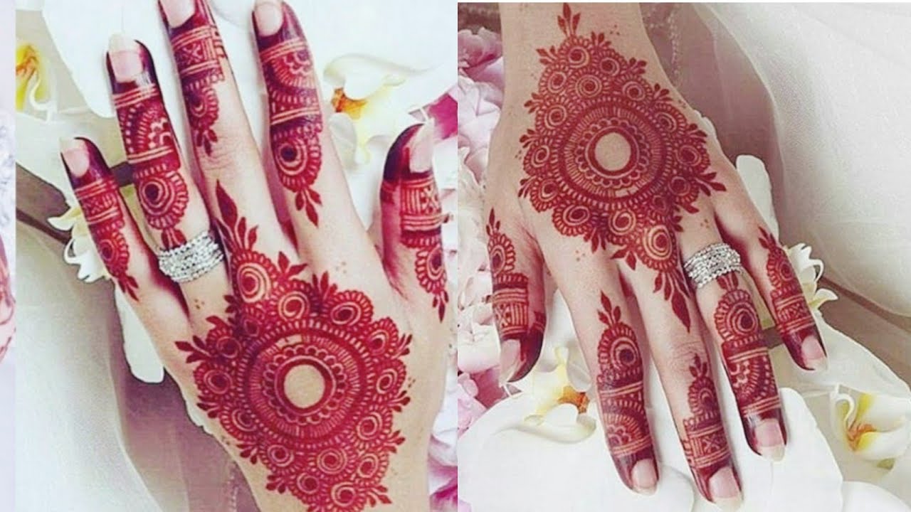 Beautiful backside mehndi design | Mehandi ka design | Simple and easy ...