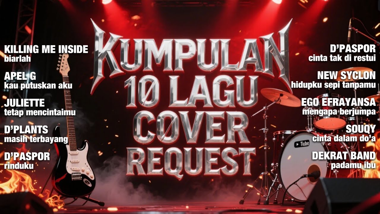 KUMPULAN 10 LAGU COVER ROCK | REQUEST PENONTON (audio visualizer)