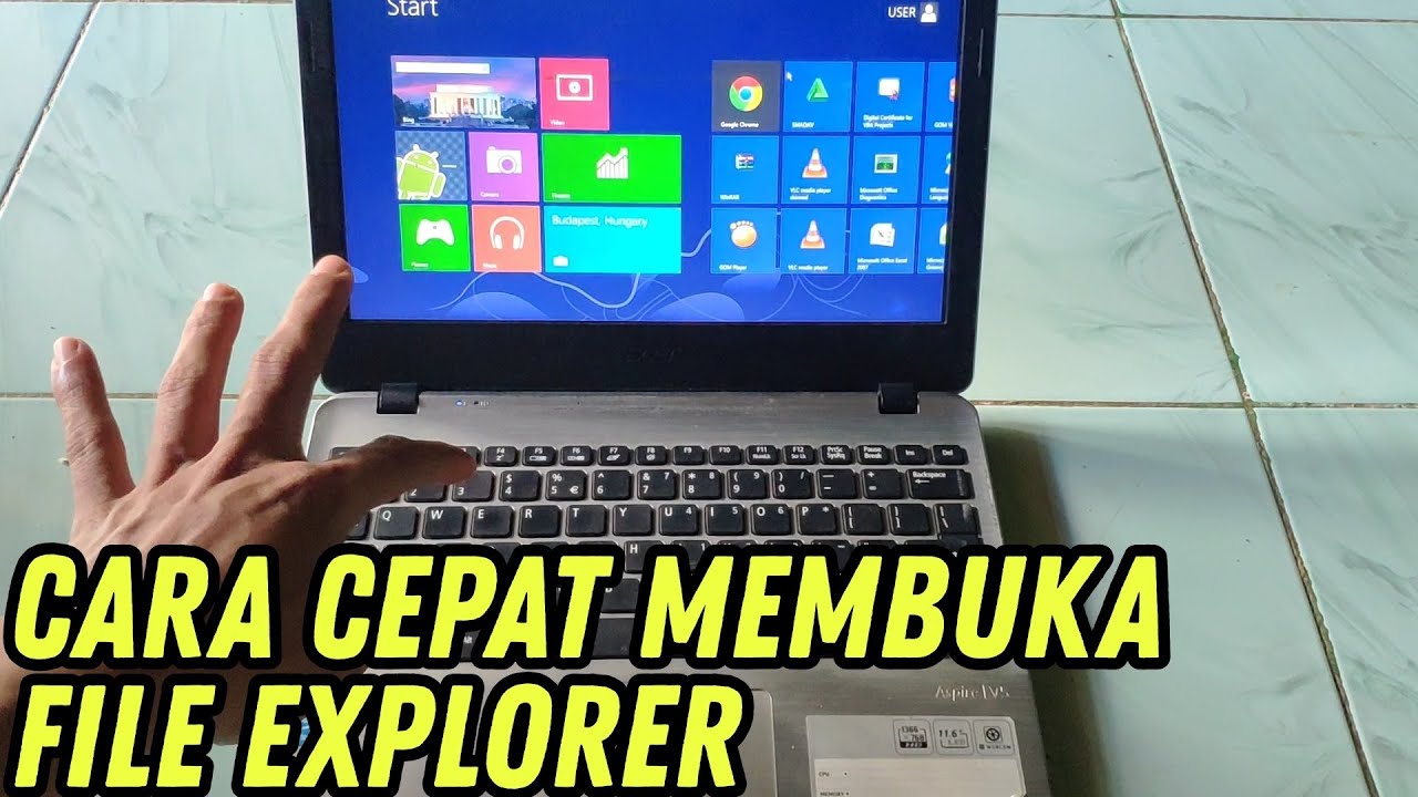 Cara cepat membuka file Explorer di Laptop - YouTube