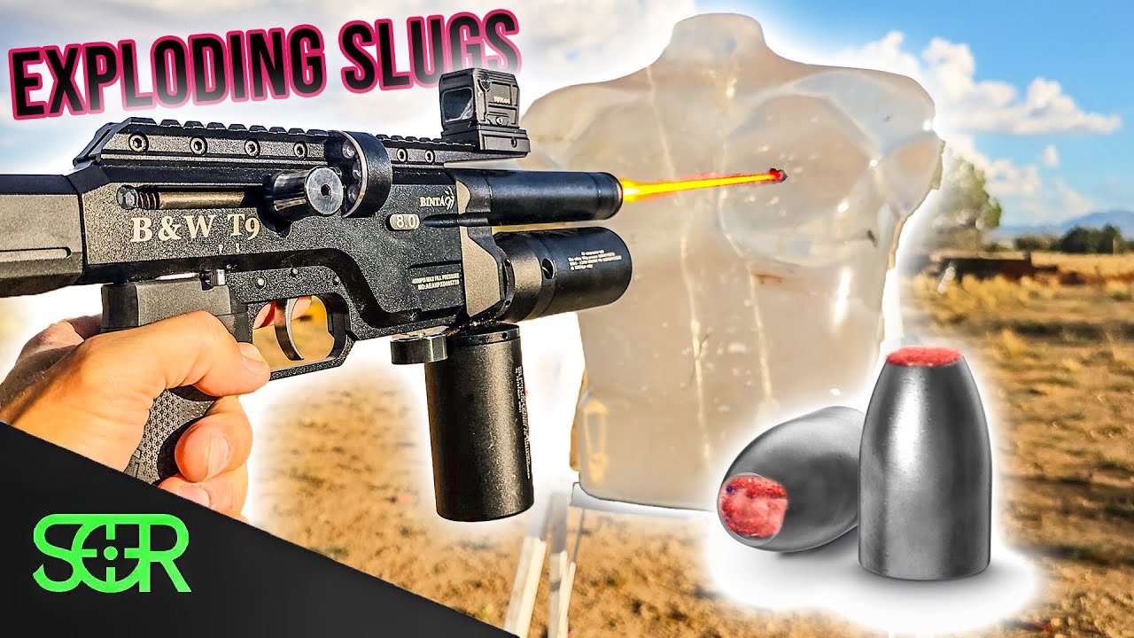 EXPLODING 9mm AMMO! Tested on BALLISTIC GEL TORSO! - YouTube