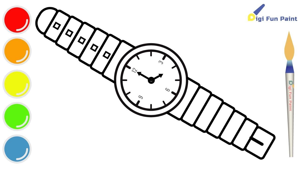 Jam Tangan ! Menggambar melukis mewarnai bersama-sama dengan mudah ...