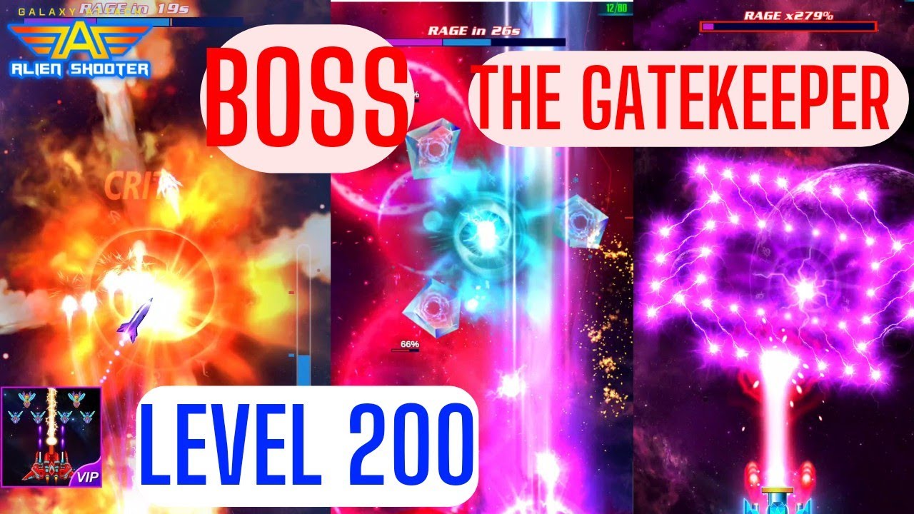 👾 Alien Shooter: Triumph at Level 200 🕷️ Medium Boss 50 The Gatekeeper ...
