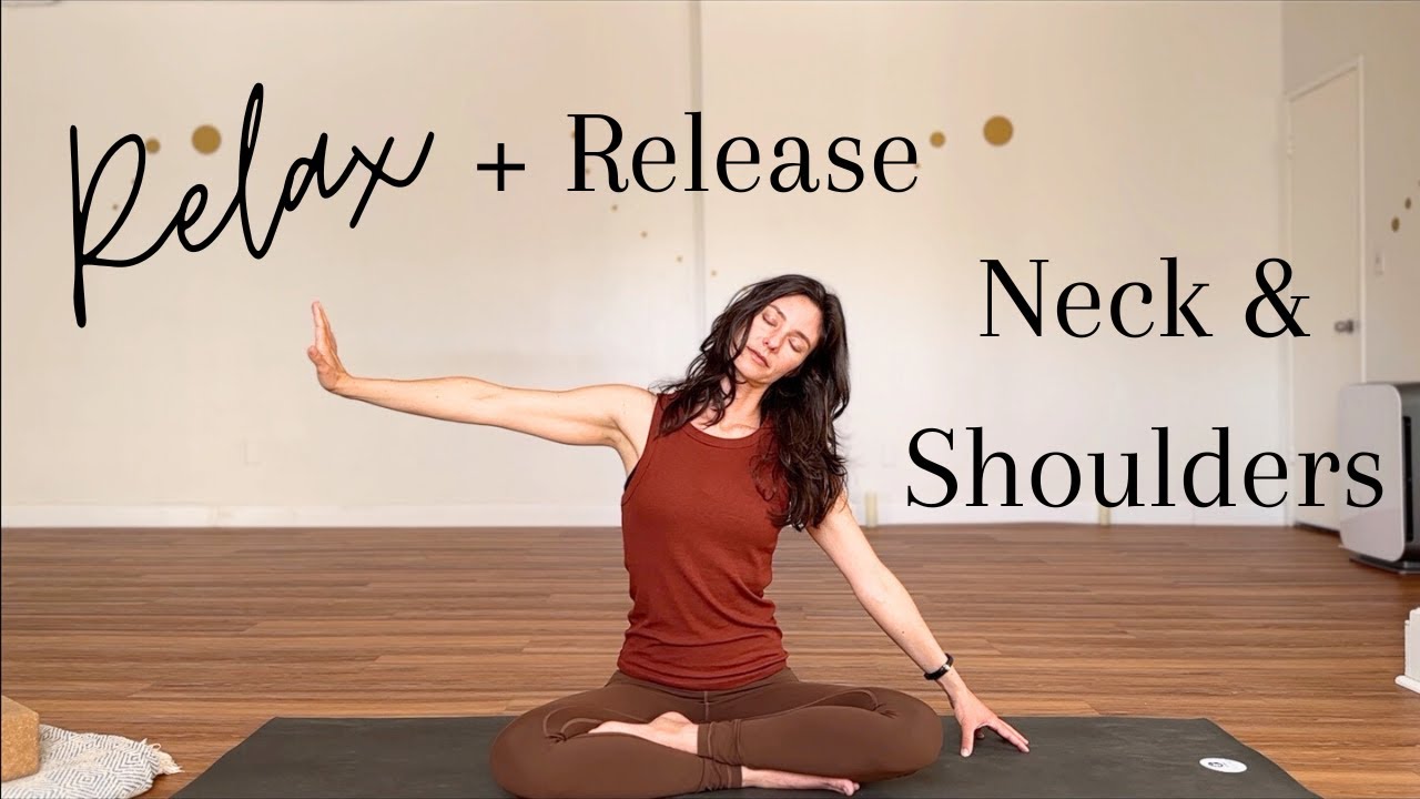 10 minute Neck & Shoulder Stretch - YouTube