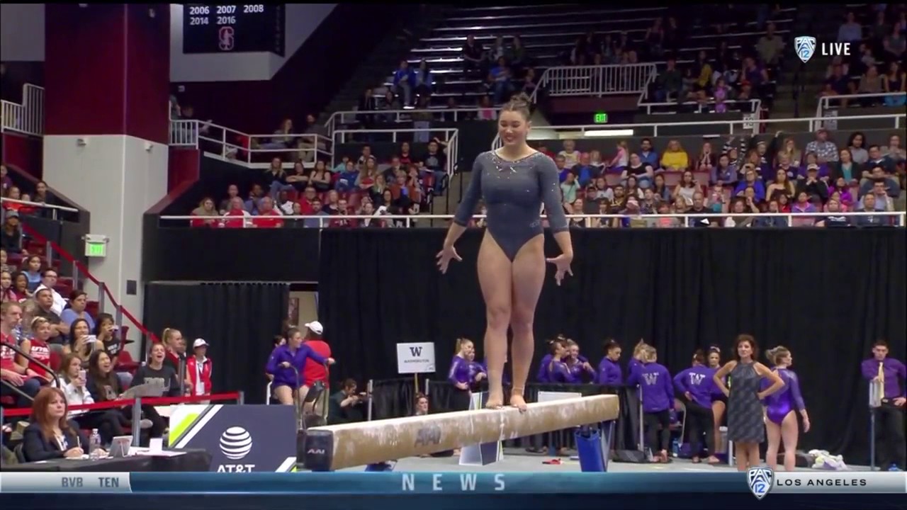 Kyla Ross (UCLA) 2017 Beam Pac-12 Championships 10.0 - YouTube