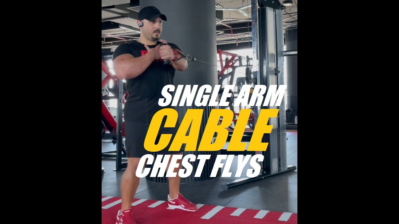 Single Arm Cable Chest Flys - YouTube