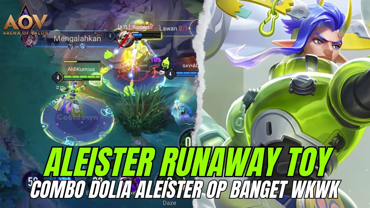 ALEISTER RUNAWAY TOY SKIN - SERU BANGET COMBO DOLIA ALEISTER GINI MUSUH ...