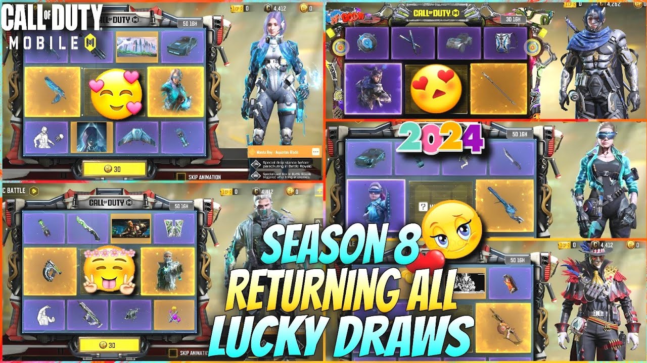 🤯Season 8 All Returning Lucky Draws (2024) | S8 Unbelievable That ...