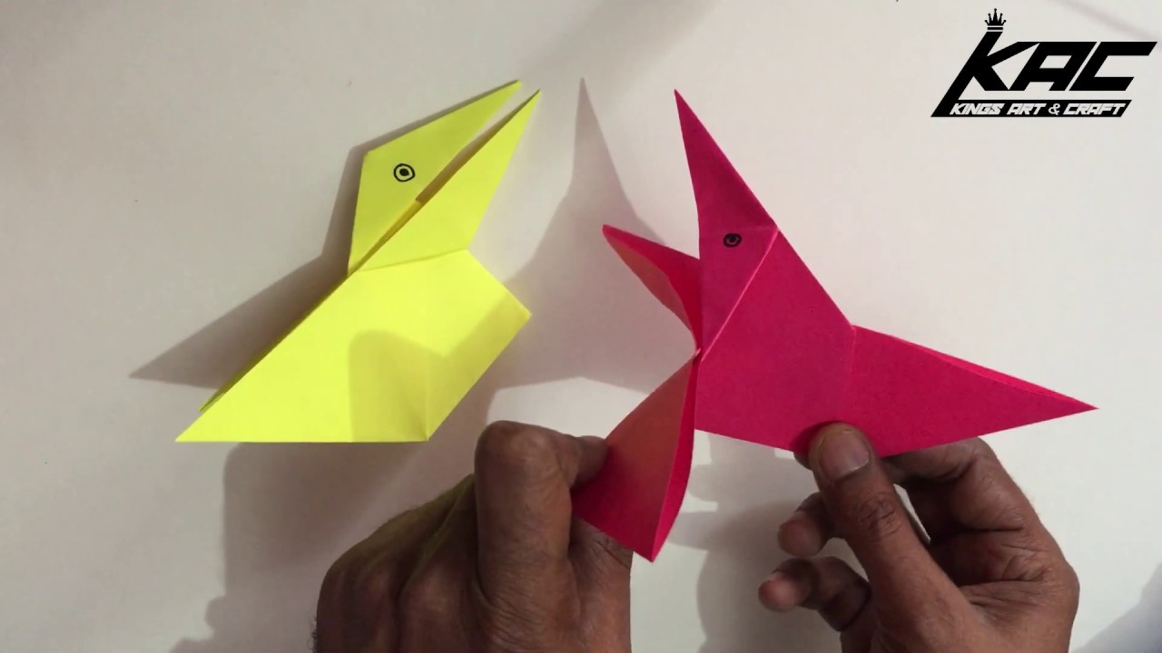 How to Make Crow | Creating Paper Crow , Paper Art and Craft for Kids ...