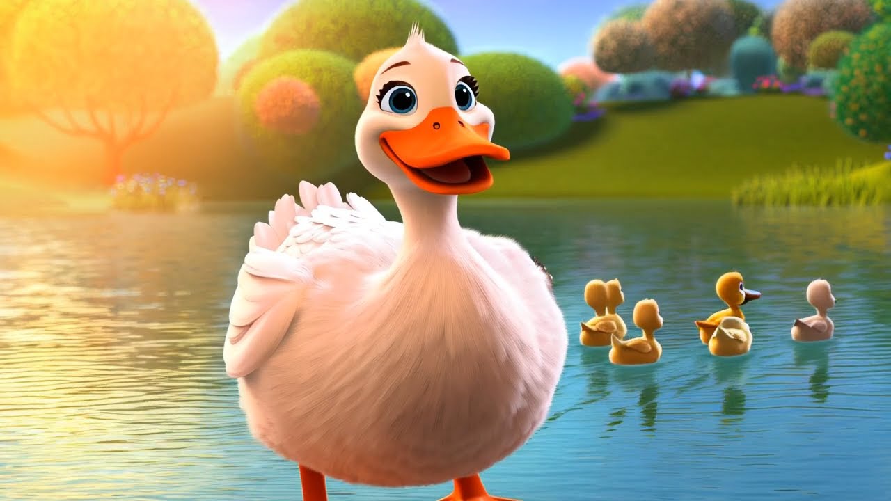 Five Little Ducks Say Quack Quack | Simple Nursery Rhymes | Kids Verse ...