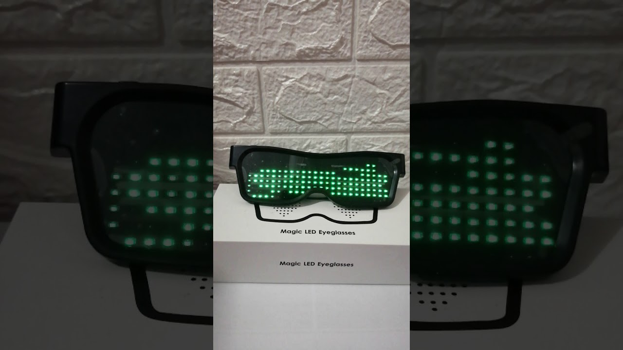 Kacamata led bluetooth - YouTube