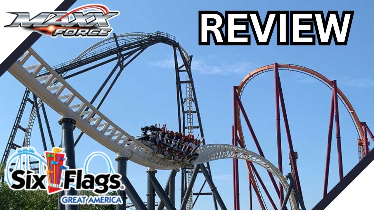 Maxx Force Review | WORLDS FASTEST ACCELERATING COASTER | Six Flags ...