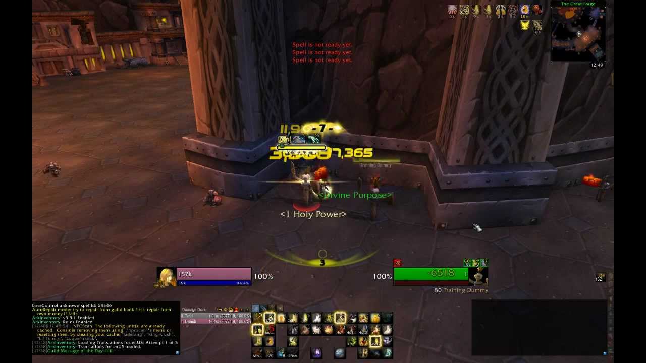 Holy Power, Inquisition & Divine Purpose (Weak Auras demo 5.0.4) - YouTube