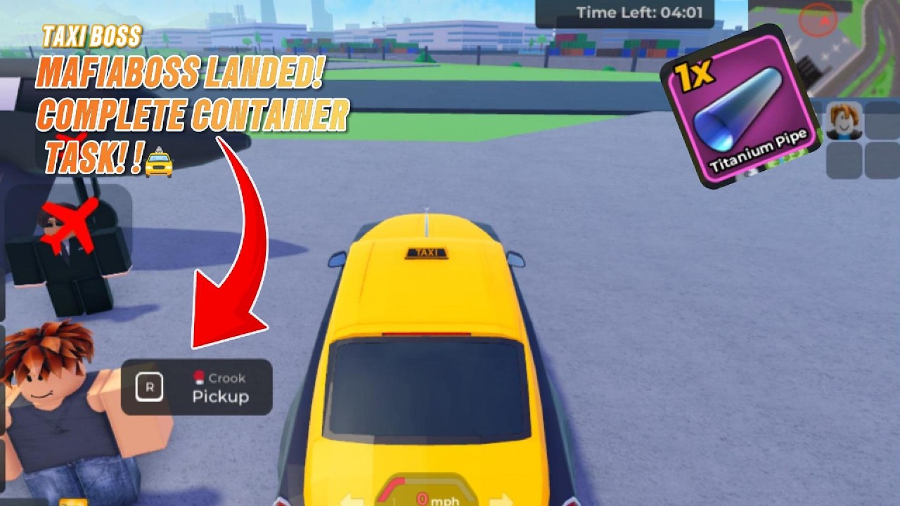 MafiaBoss Landed! Complete Container Task! Taxi Boss🚖 Roblox gameplay ...