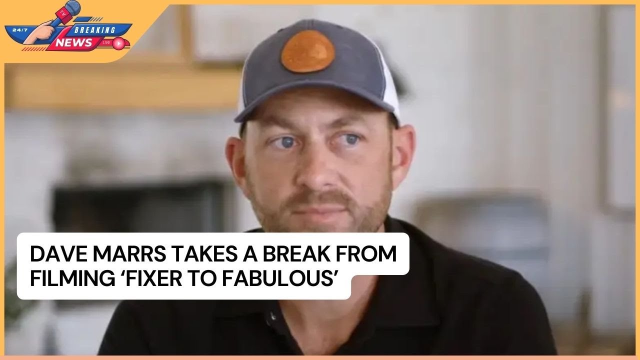 Dave Marrs Takes a Break From Filming 'Fixer to Fabulous' - YouTube