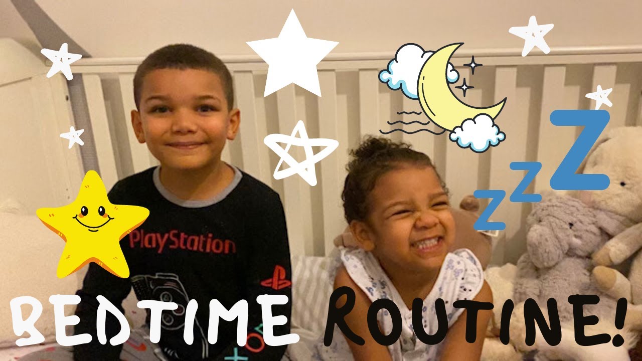 BIG BROTHER AND LITTLE SISTER BEDTIME ROUTINE | Kaio & Raia - YouTube