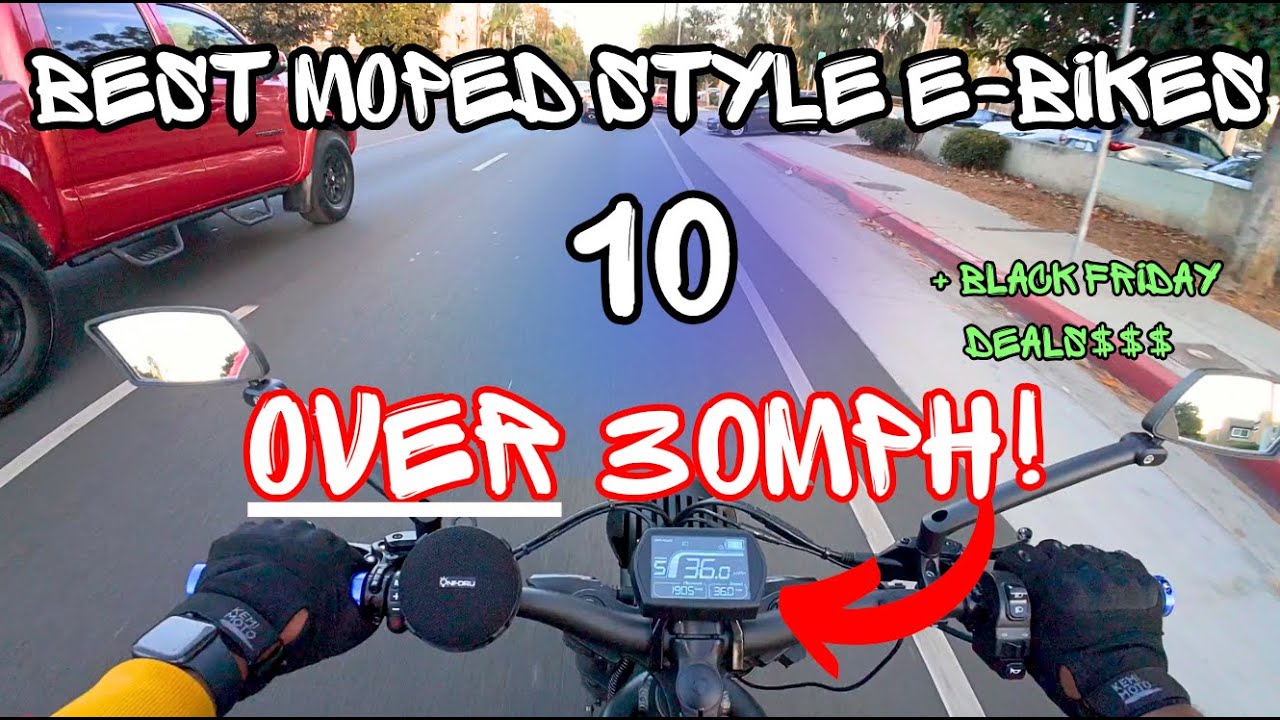 The 10 BEST moped style e-bikes of 2024 - OVER 30mph! - YouTube